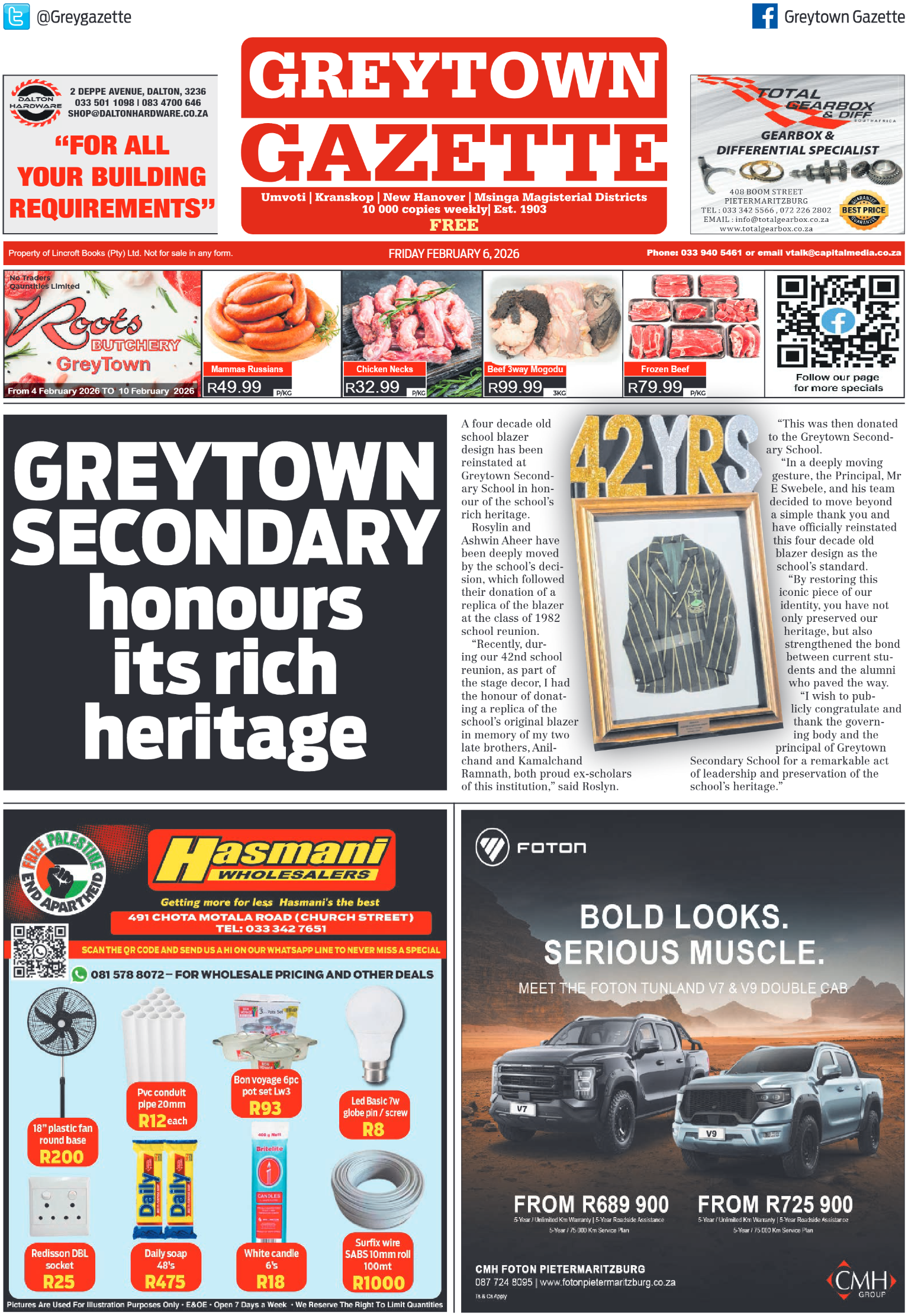 Greytown Gazette 060226 | The Witness