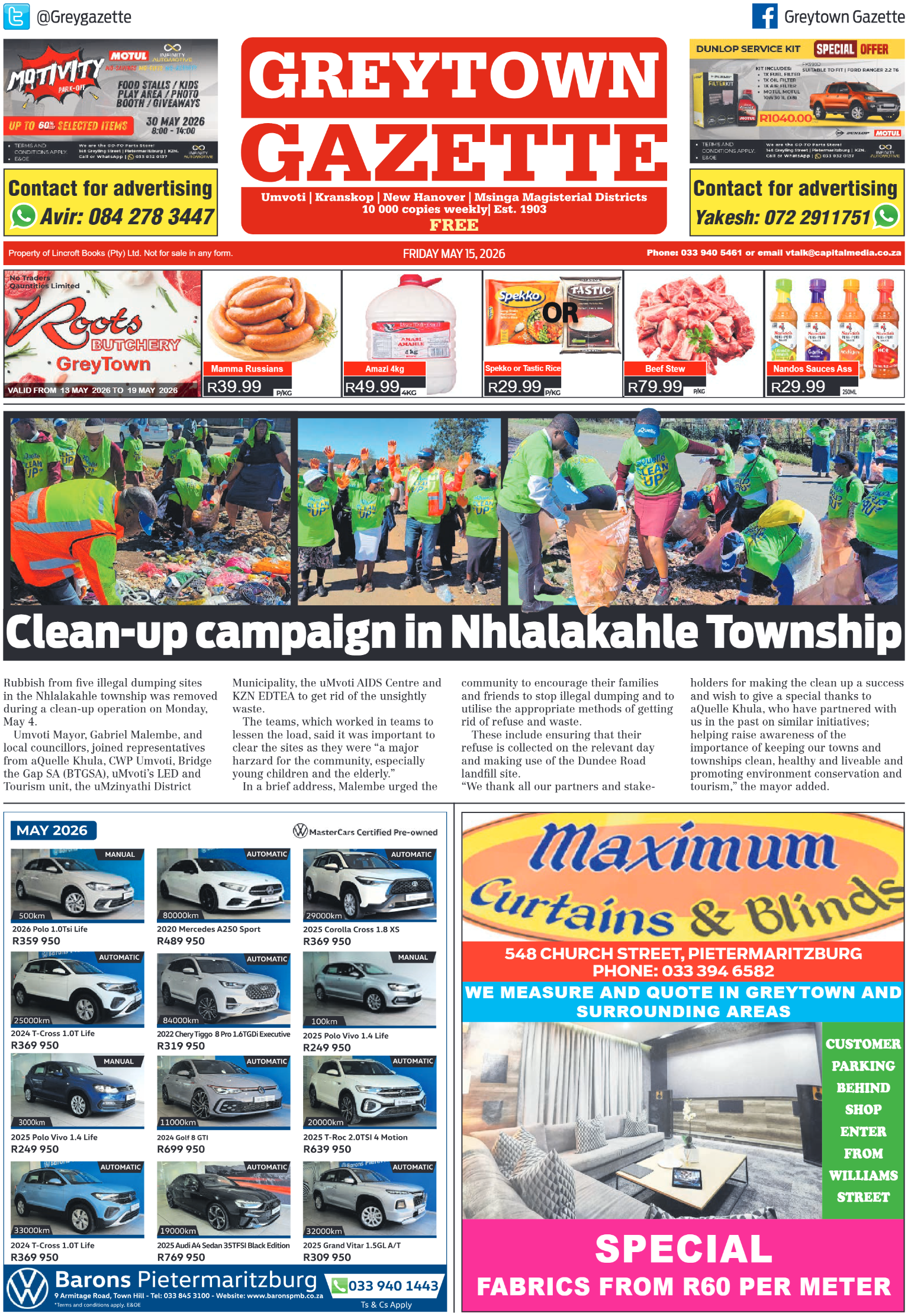 Greytown Gazette 150526 | The Witness